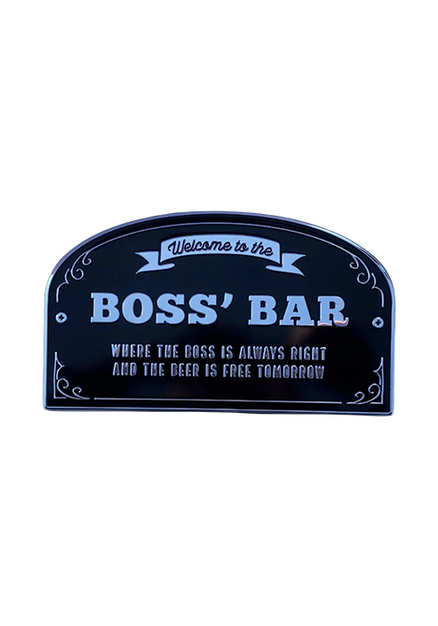 Bar Sign - Boss` Bar – Kaplyn Barber, Salon and Gifts